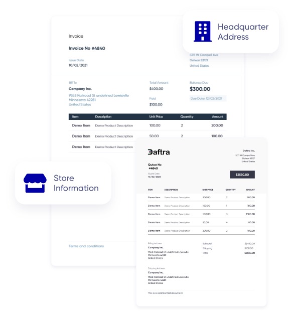 Branches Management Software Daftra